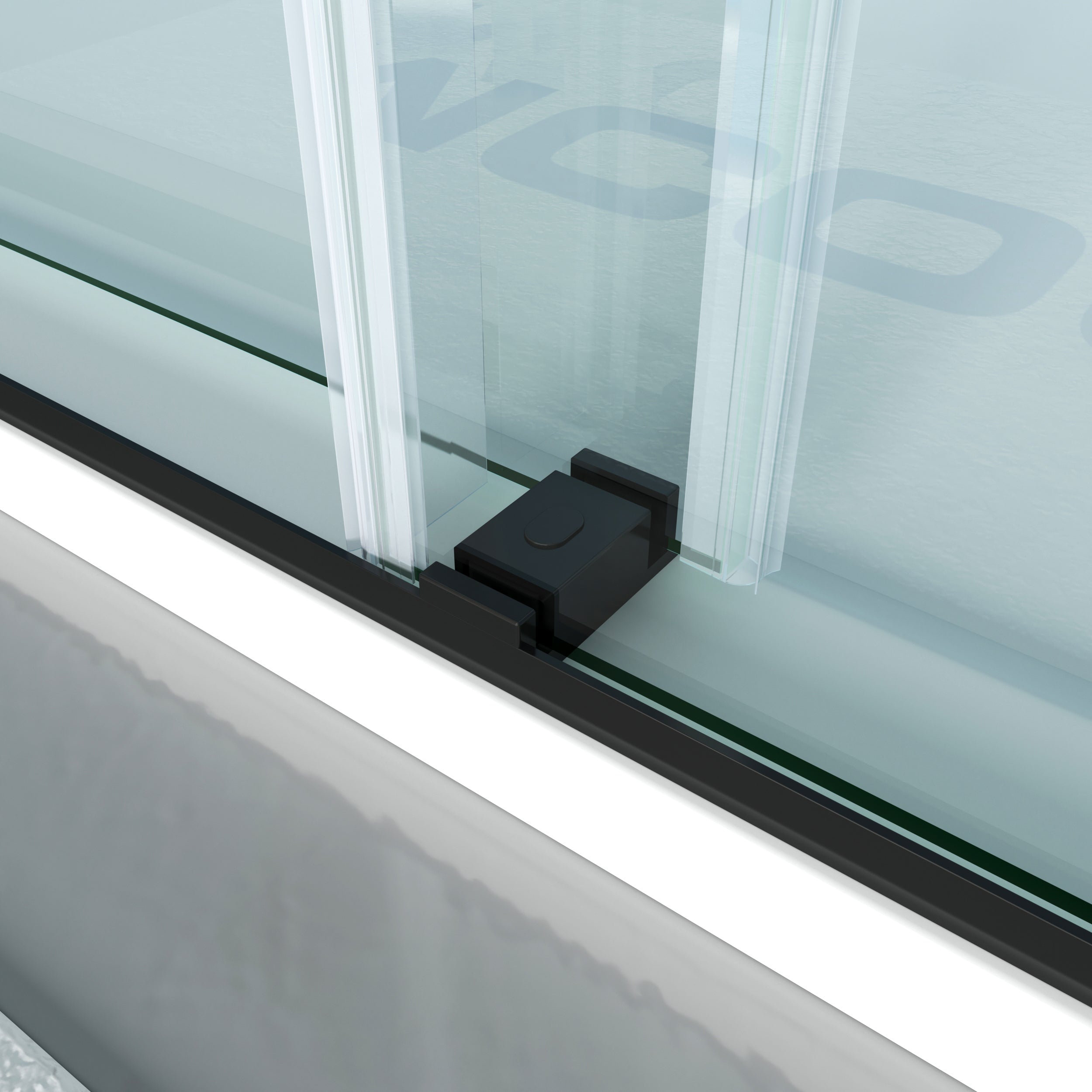 MCOCOD® Soft-Closing Double Sliding Frameless Shower Door with Two Towel Bars - DS13